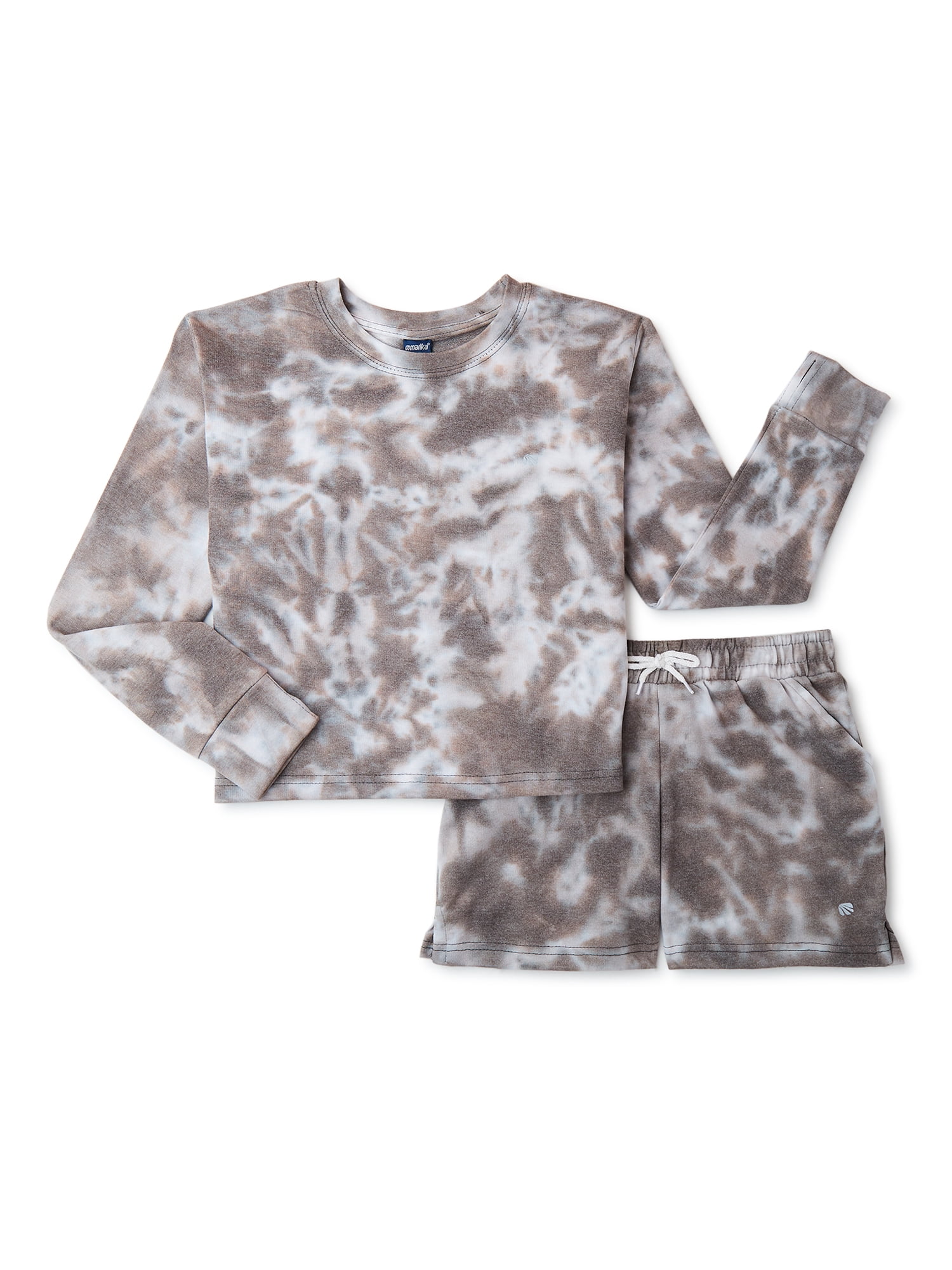 Marika Girls Top and Shorts 2-Piece Active Set, Sizes 4-16 - Walmart.com