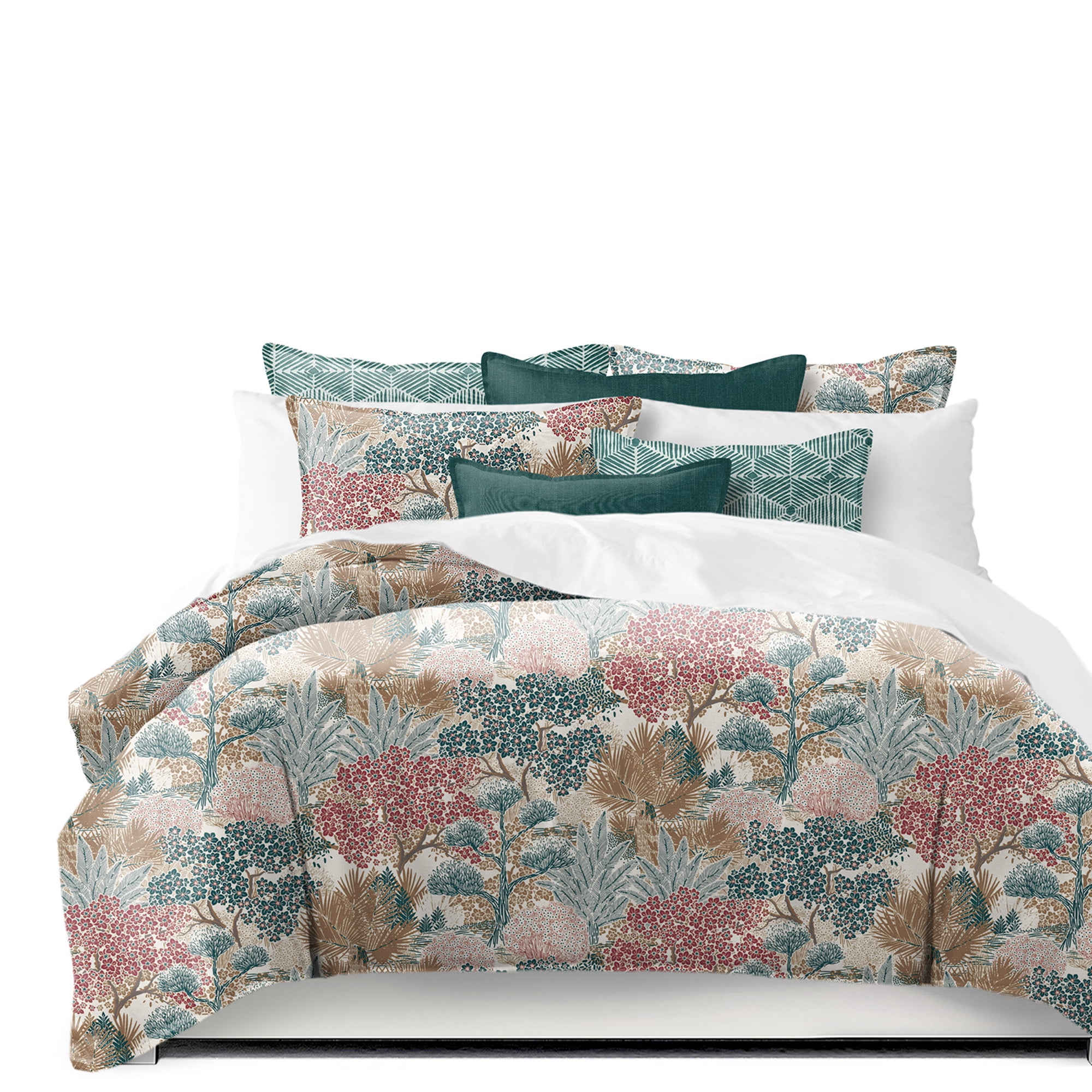 Marikka Teal Comforter Set King - Walmart.com