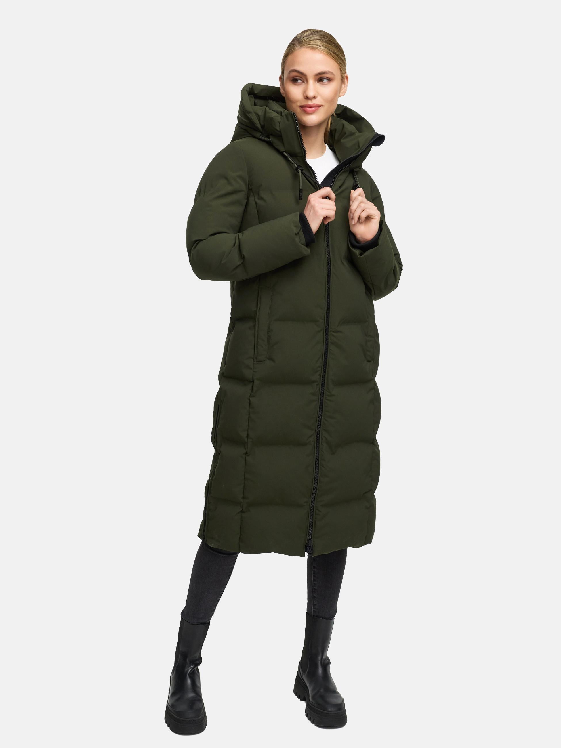 Marikoo Women's Full-Length Winter Coat with Detachable Hood Tikoraa 16 ...