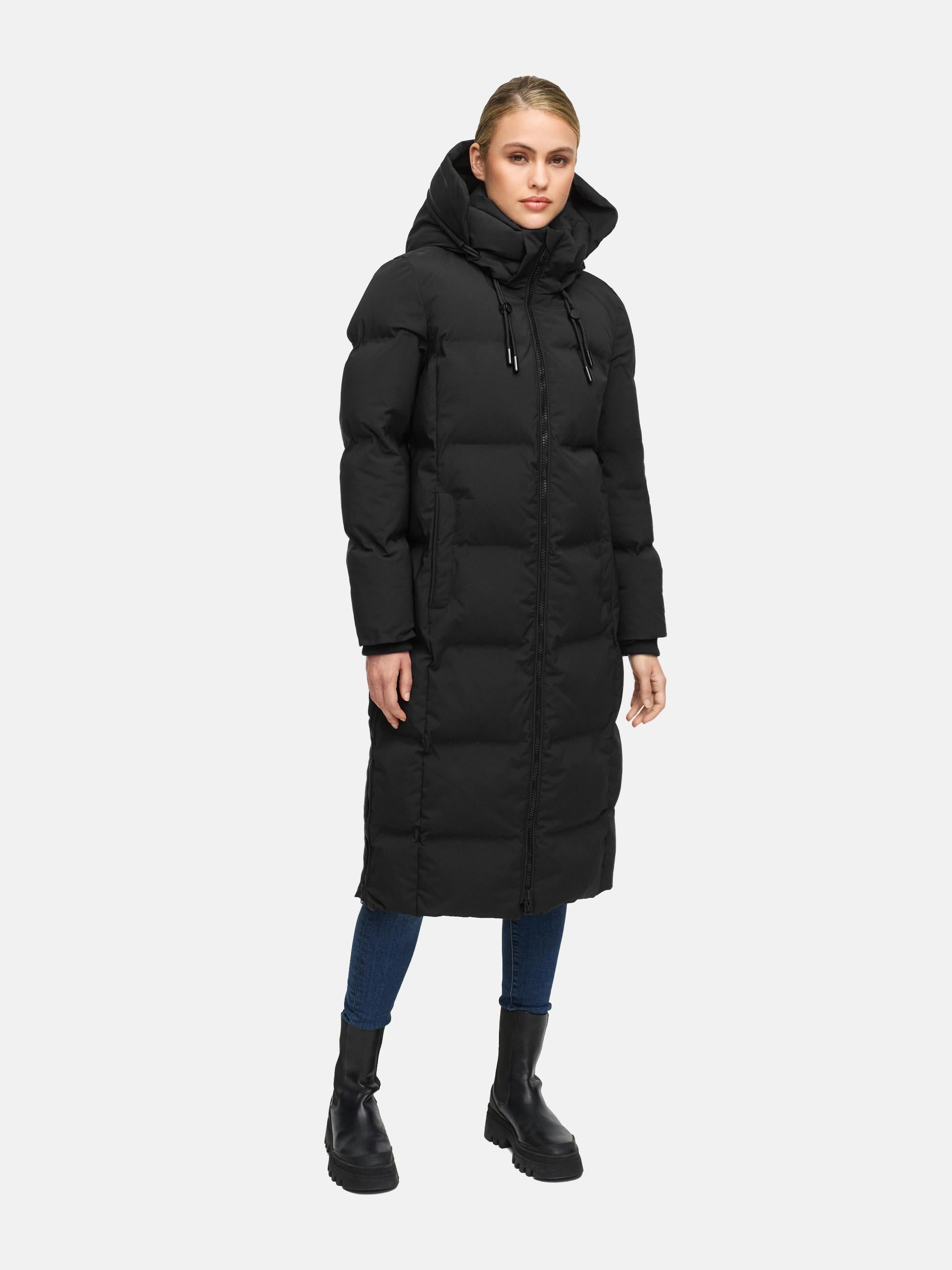 Marikoo Women's Full-Length Winter Coat with Detachable Hood Tikoraa 16 ...