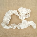 Marilee Home Natural White Ruffled Homespun Cotton Fabric Trim/Garland ...