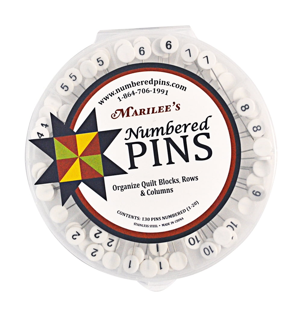 marilee's numbered pins organize quilt blocks, rows & columns - Walmart.com
