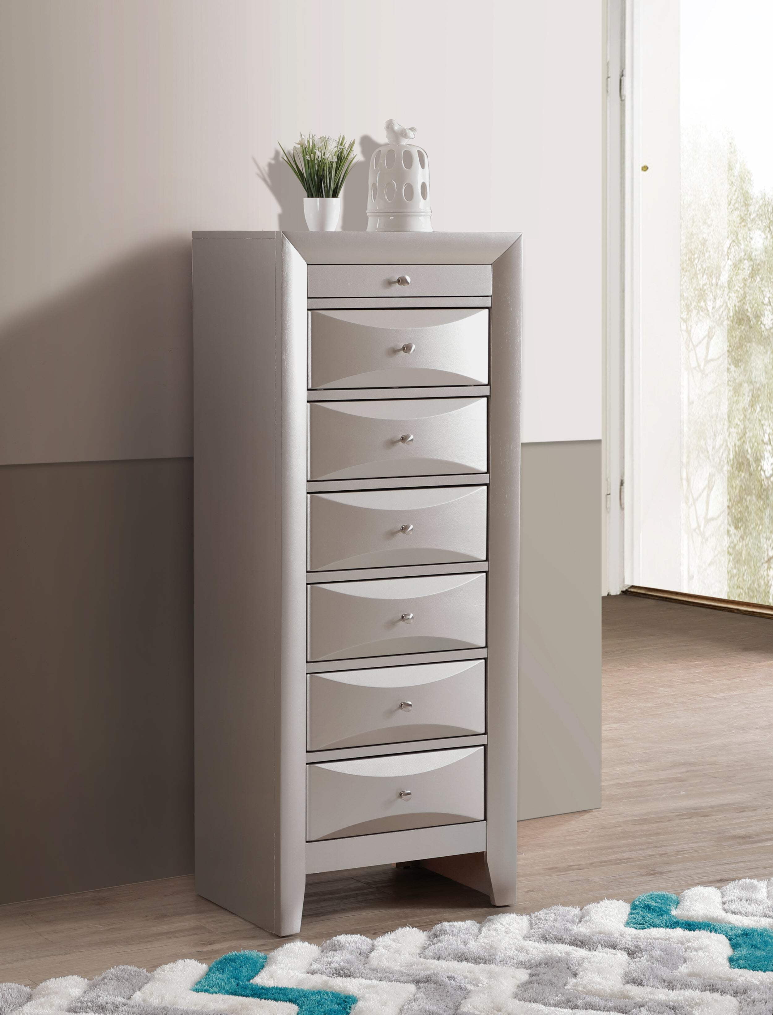 Marilla G1503 Lc 7 Drawer Lingerie Chestsilver Champagne Champagne ...
