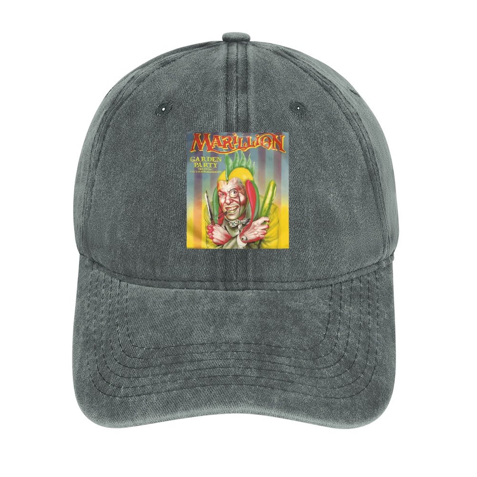 Marillion Script for A Jester'S Tear Gray Cowboy Mesh Baseball Cap ...