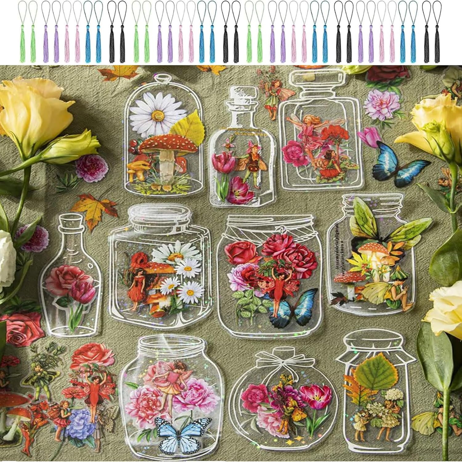 Marilo Dried Flowers Bookmarks, Thousand Flower Bookmark, DIY ...