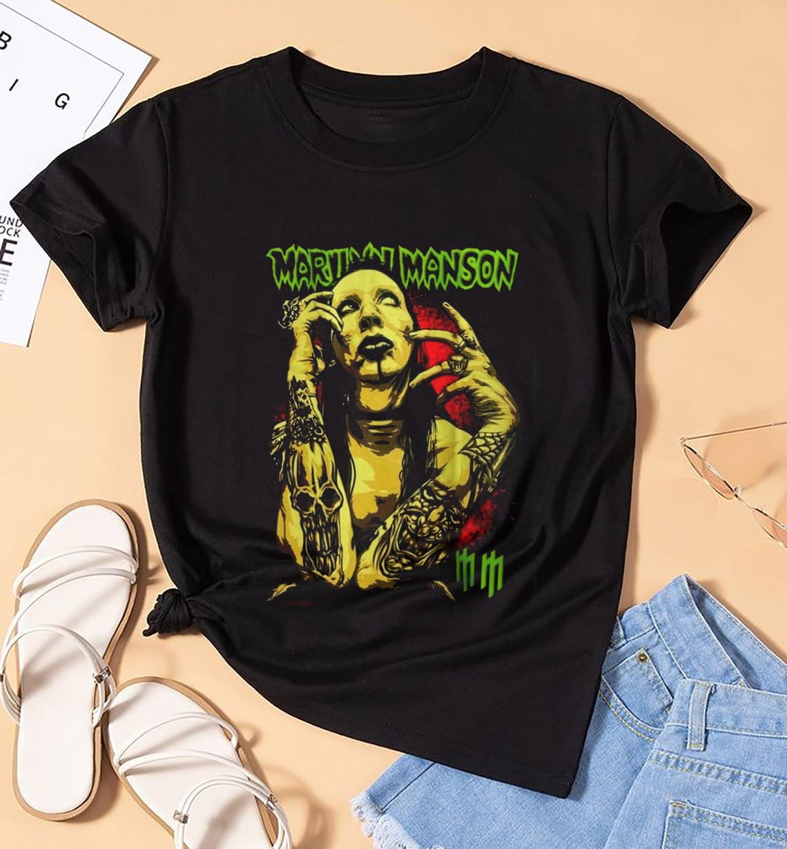 Marilyn Manson Merch, Marilyn Manson Fan Shirt, Marilyn Manson Concert ...