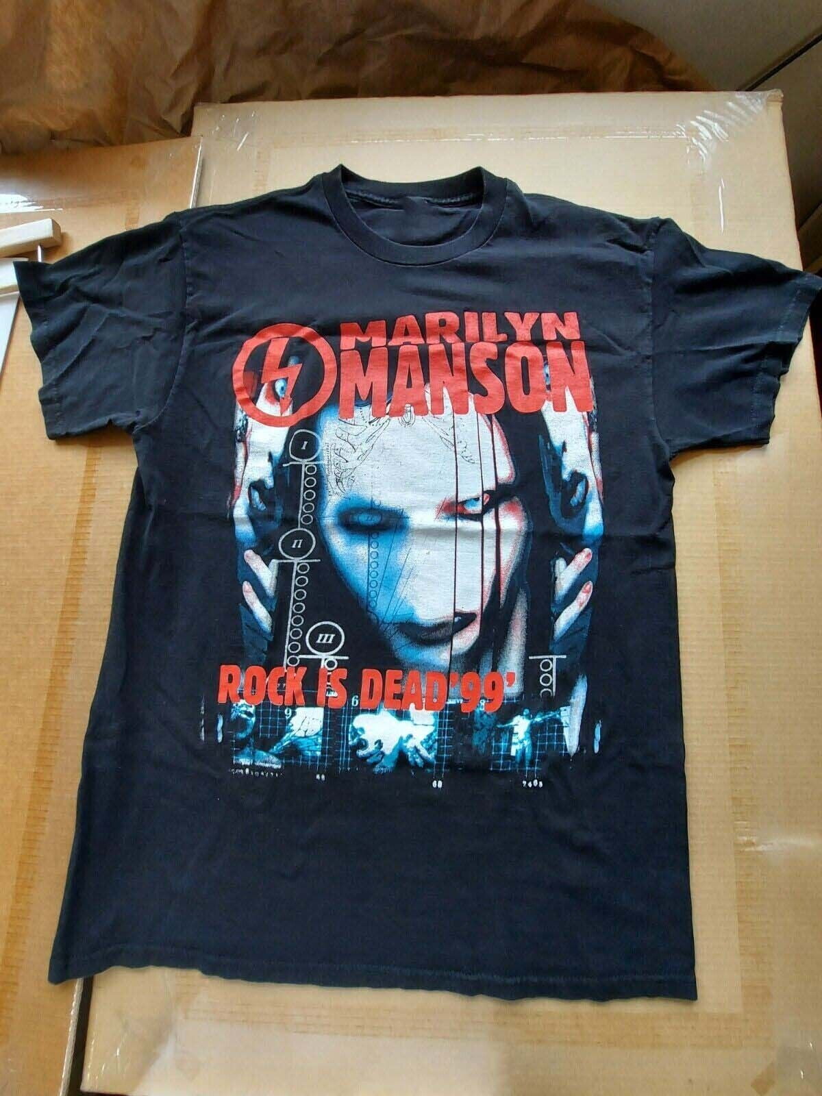 Marilyn Manson Rock Is D.E.A.D 99 Monster Magnet Shirt - Walmart.com
