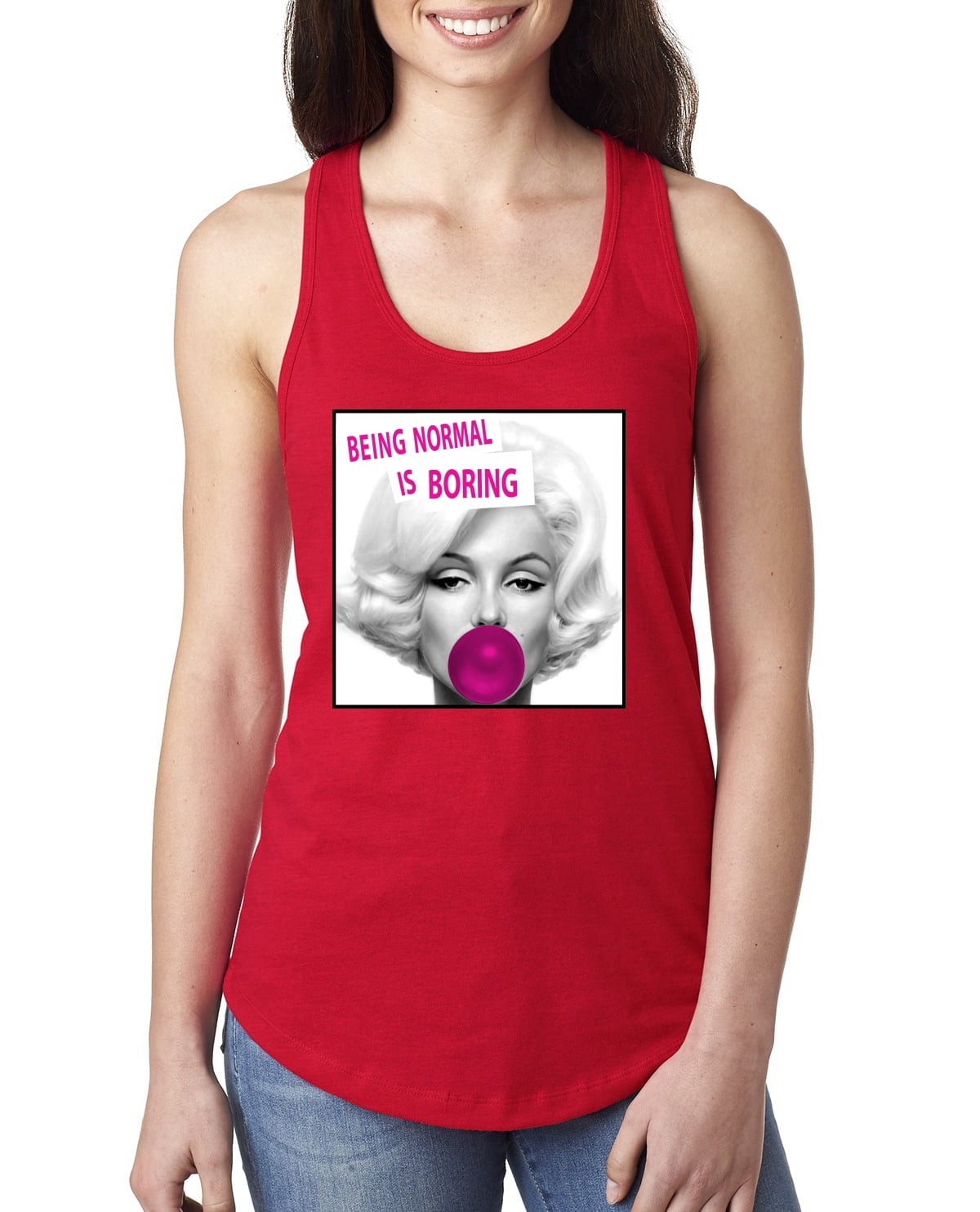 Marilyn Monroe Being Normal is Boring | Womens Famous People Jersey ...