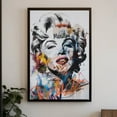 Marilyn Monroe Graffiti Large Print, Marilyn Monroe Wall Art, Framed ...