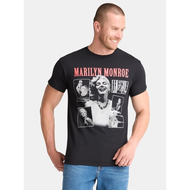 Marilyn Monroe Men's and Big Men's Graphic Tee, Sizes S-3XL - Walmart.com