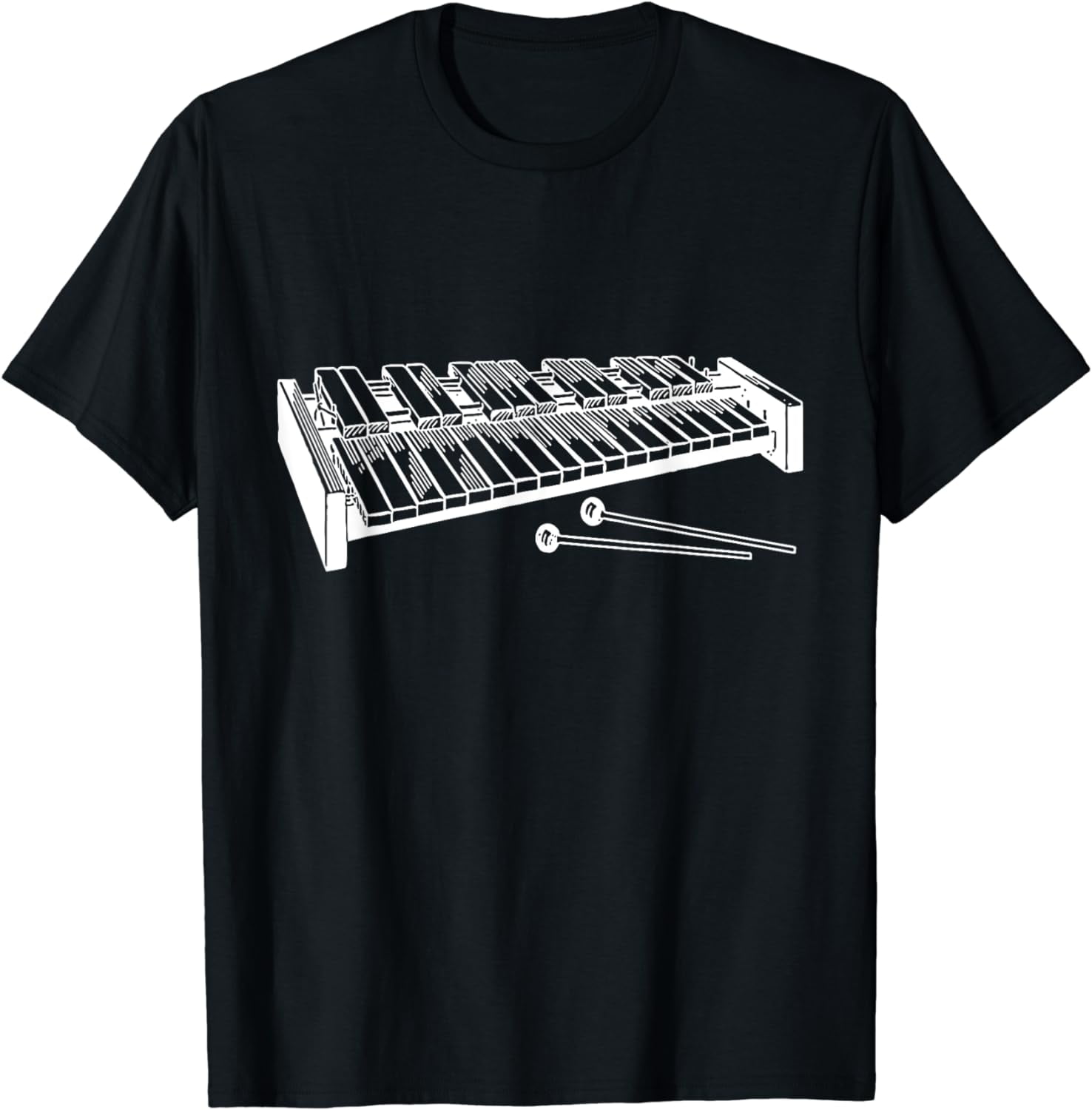Marimba Diagram - Xylophone & Mallets Band Geek - Musician T-Shirt ...