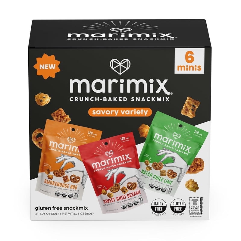 Marimix Mini Snack Mix - 6 Pack, Gluten Free, No Nuts - Walmart.com