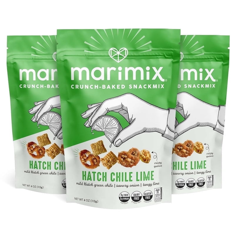 Marimix Snack Mix, Hatch Chili Lime, 3 pack, Sweet & Savory Trail Mix ...