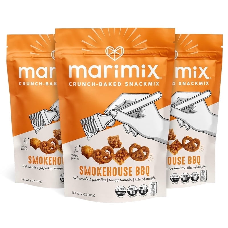 Marimix Snack Mix | Smokehouse BBQ 3 Pack | Crunch Baked Sweet & Salty ...