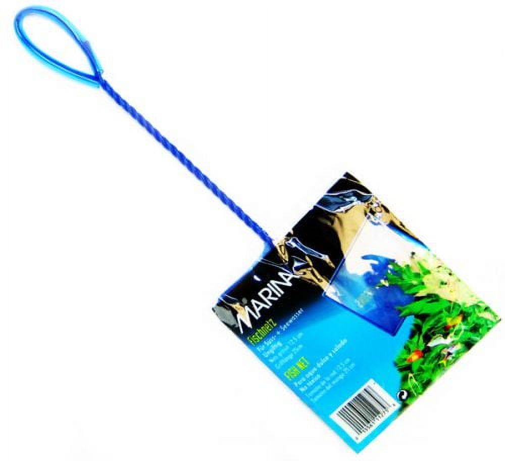Marina 5-Inch Blue Fine Nylon Fish Net with 10-Inch Handle - Walmart.com