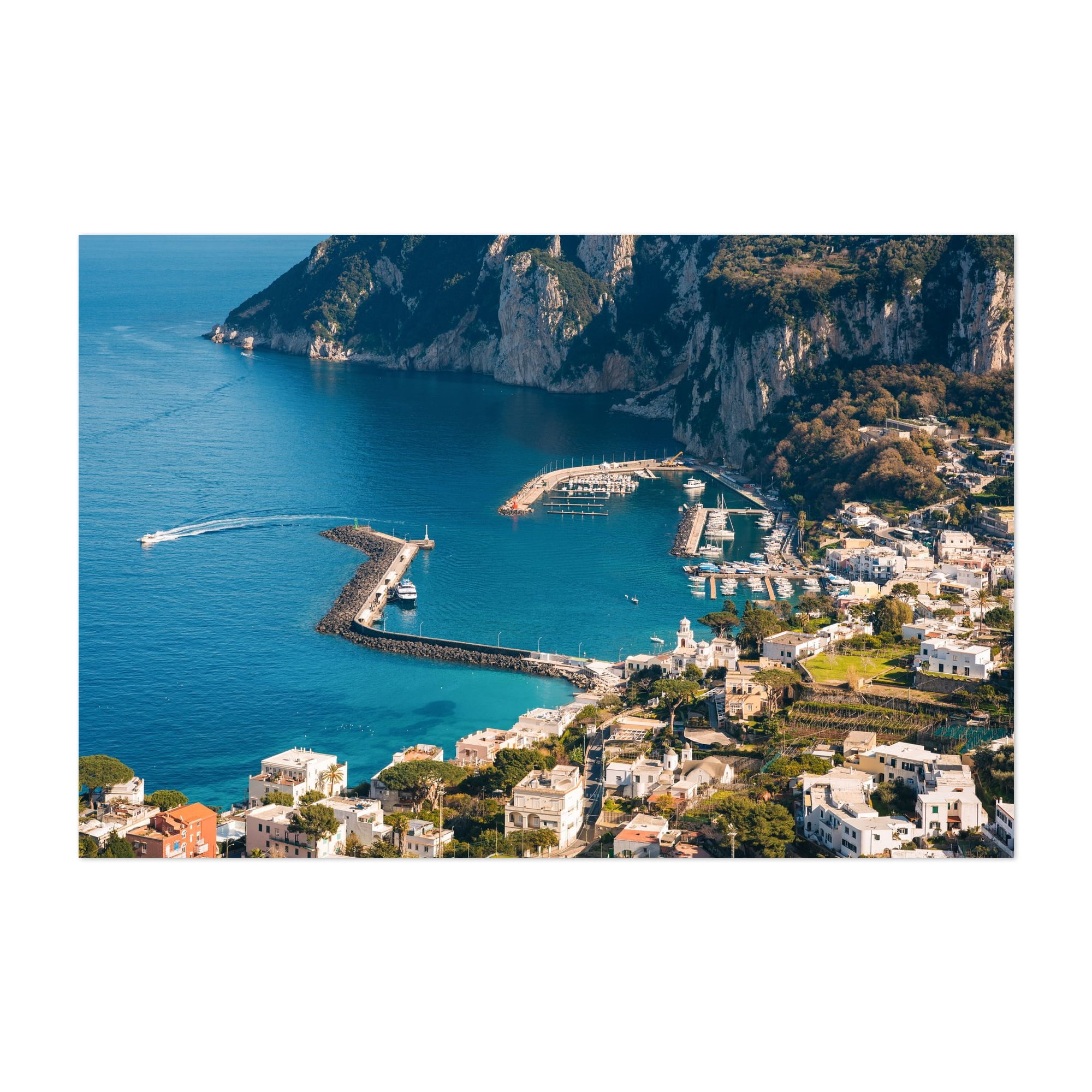 Over Marina Grande - Capri Campania Italy Photography Harbor Coastal ...