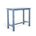 Marina Ocean Blue Counter Height Bar Dining Table for Home Indoor ...