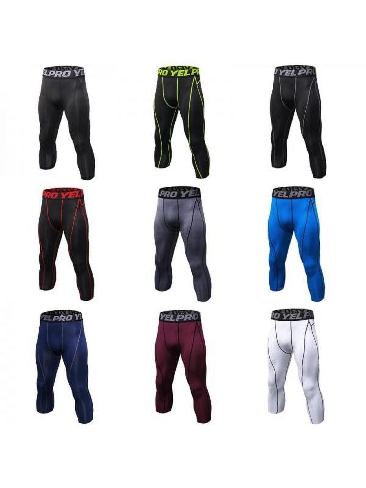 MarinaVida Base Layers Men's Compression Base Layer Leggings, White (S ...