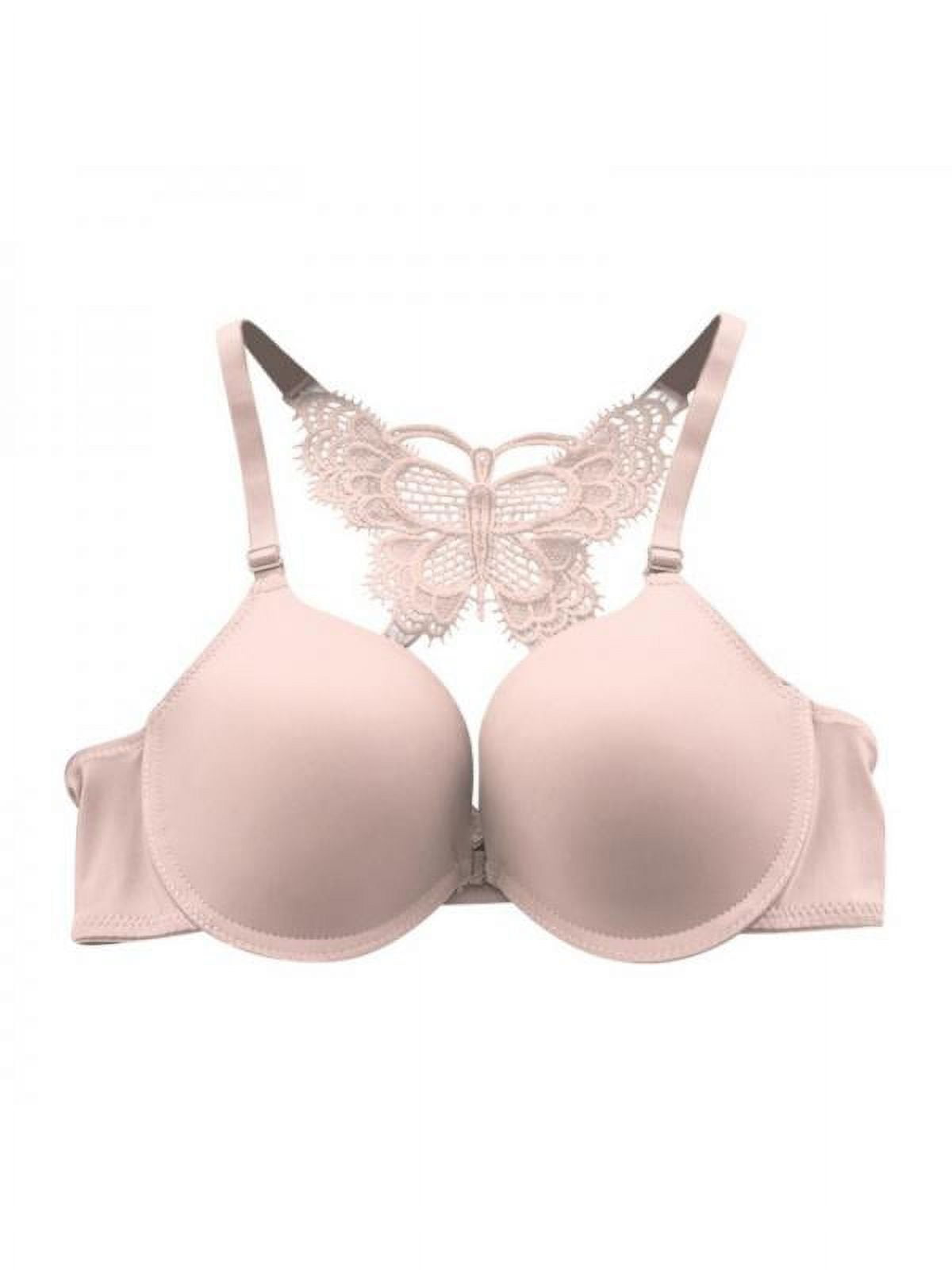 Marinavida Sexy Women Bra Front Closure Lace Bra Butterfly Racer Back