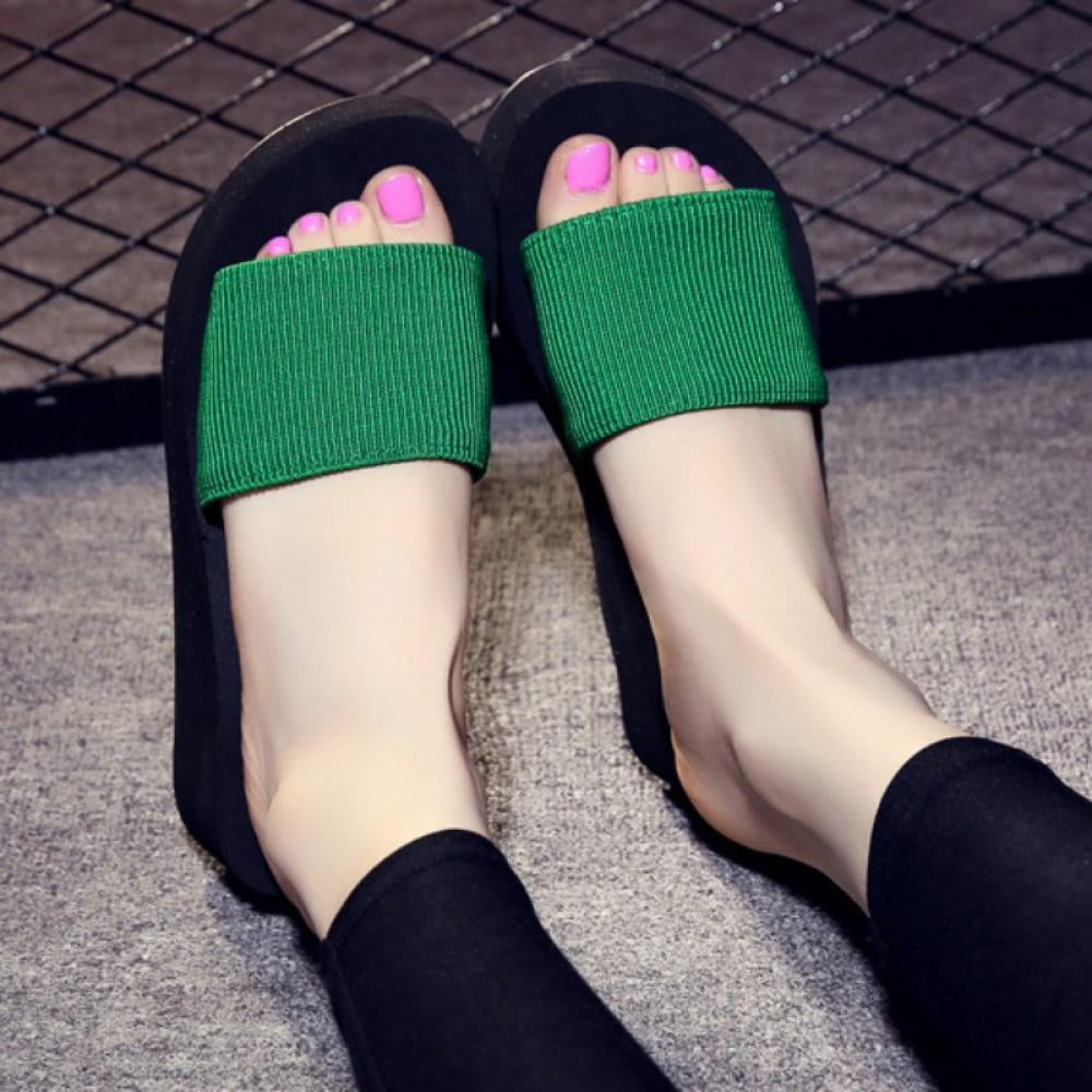 MarinaVida Womens High Wedge Beach Sandals Summer Platform - Walmart.com