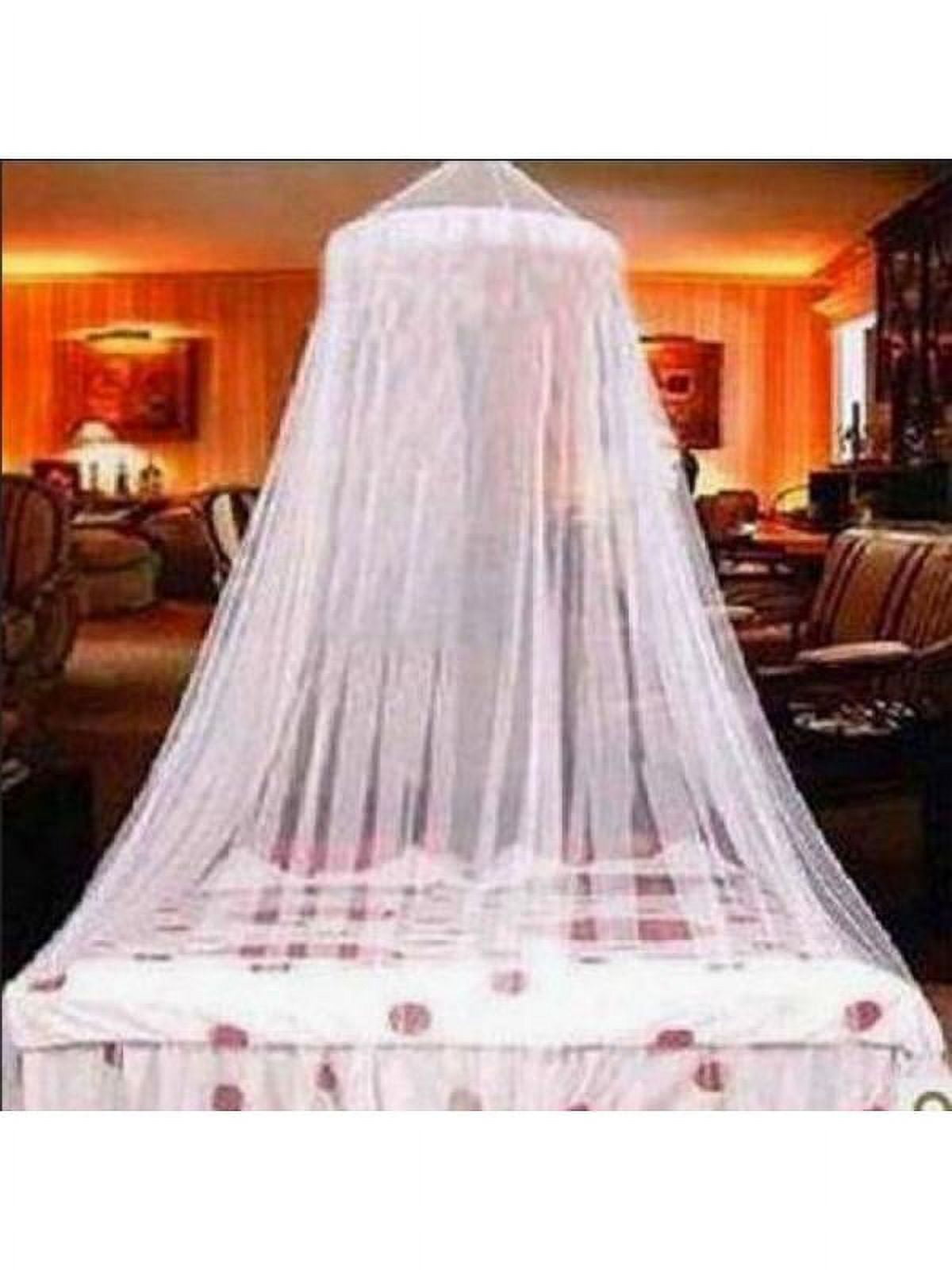 Marinavida Child Solid Polyester Asymmetrical Bed Canopy, Queen, White ...