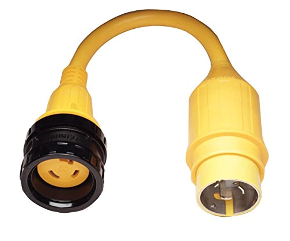 Marinco 110A Marine Electrical Shore Power Pigtail Adapter 50-Amp 125 ...