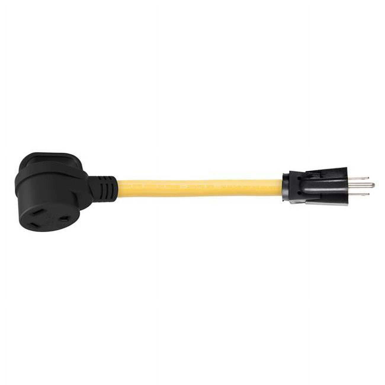 Marinco 1530RVDAB 12 in. Dogbone Power Adapter with Handle Grip - 15A ...