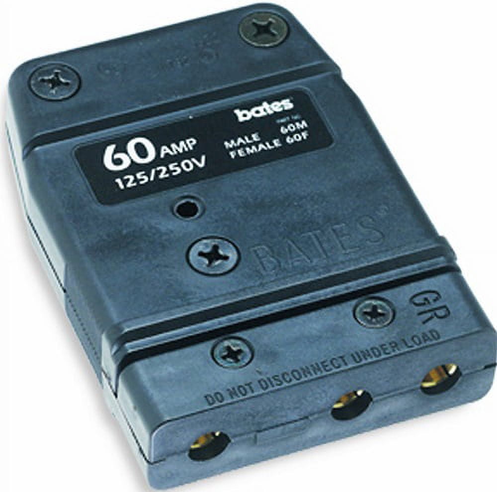 Marinco 60F Bates Stage Pin 60 Amp, 125 Volt, Female Inline - Walmart.com