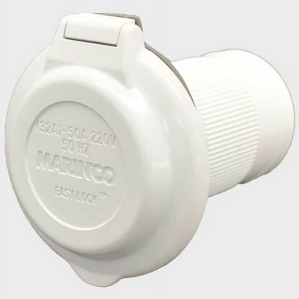 Marinco Boat Inlet Plug 6343EL-BXBNT | European 50 Hz 220 Volt 50 Amp ...