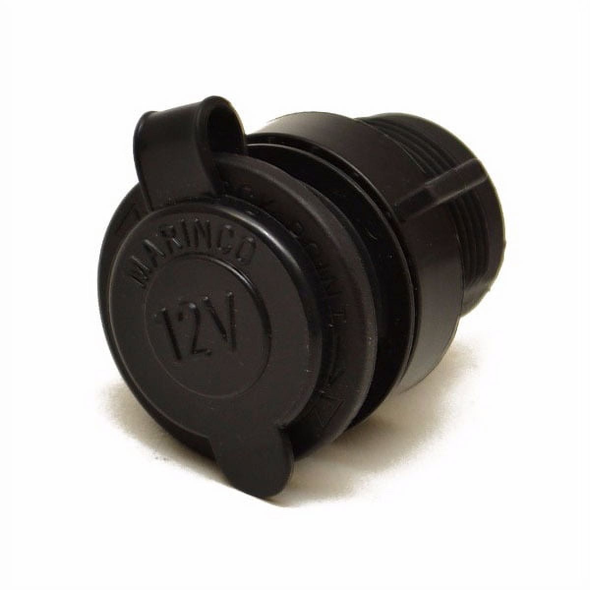 Marinco Boat Receptacle | 12V Black 1 1/8 Inch - Walmart.com