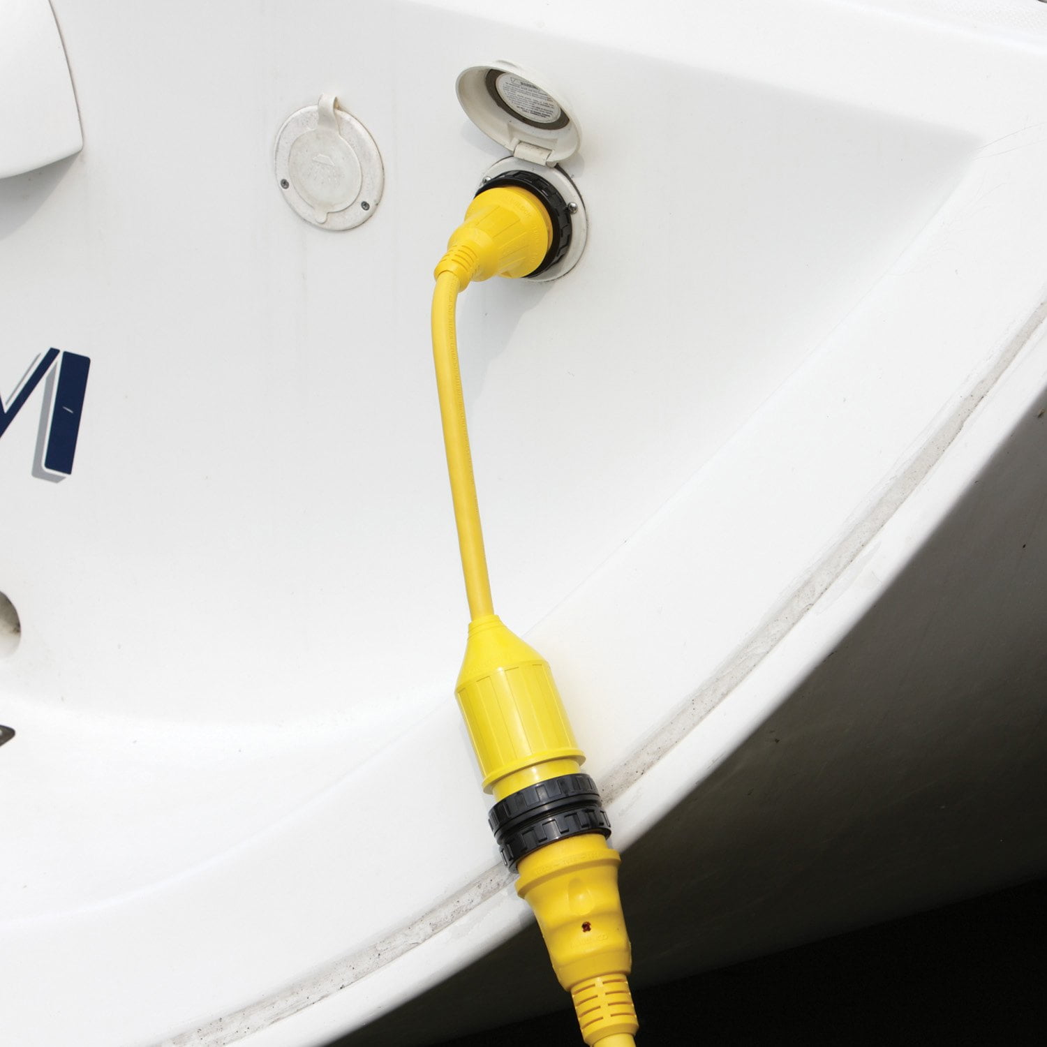 Marinco P15-30 - EEL 15A 125V Male to 30A 125V Female Pigtail Adapter ...