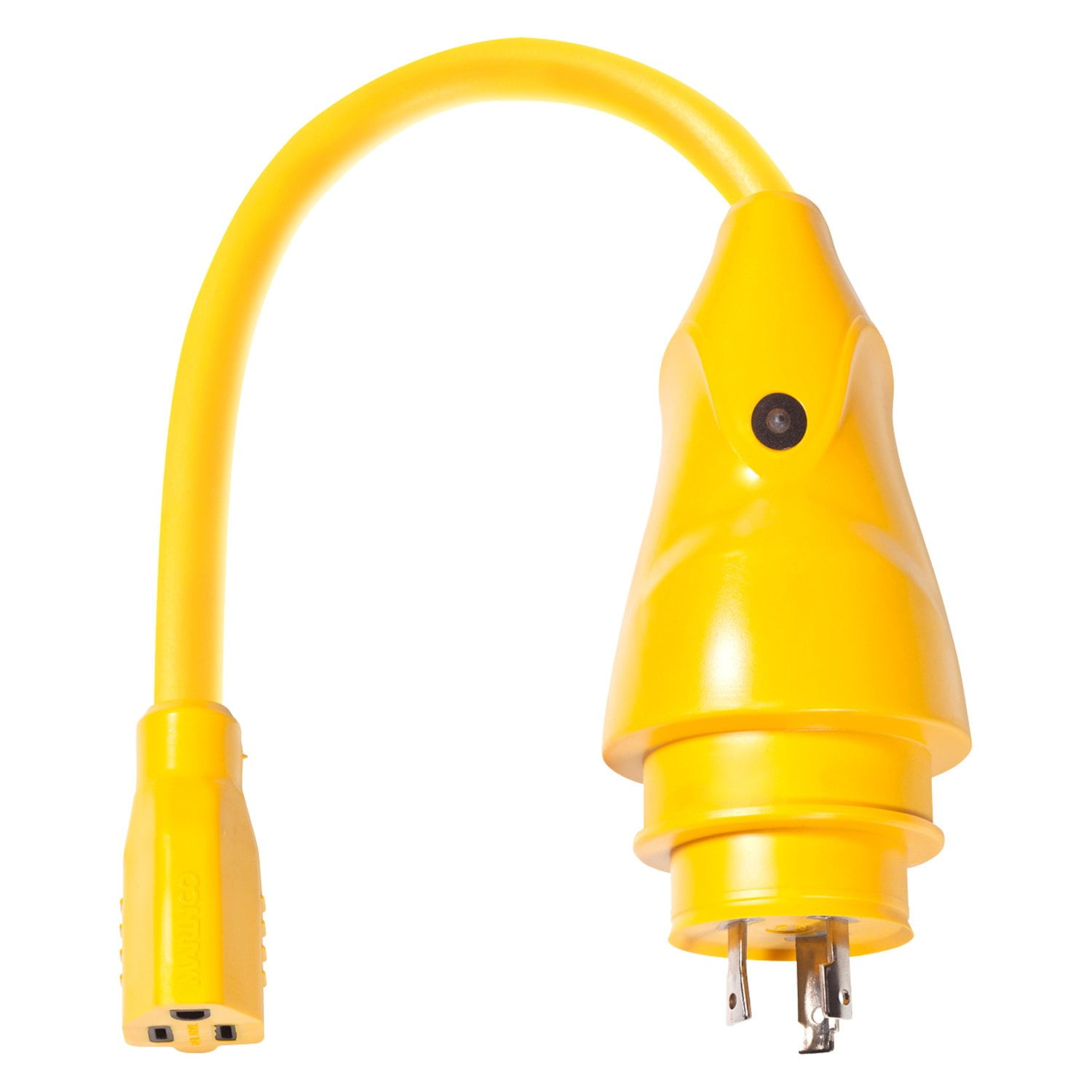 Marinco P30-15 - EEL 30A 125V Male to 15A 125V Female Pigtail Adapter ...
