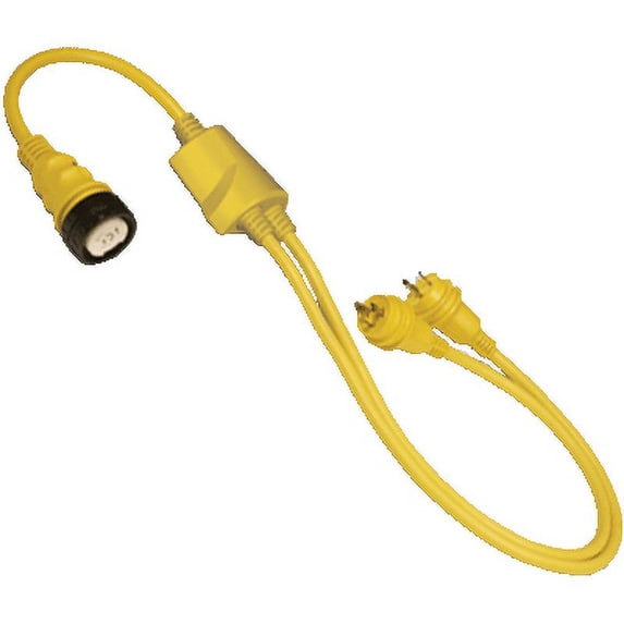 Marinco #RY504-2-30 Shore Power Adapter, Reverse Y, 50A 125/250V to two ...