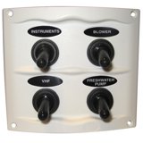 Marinco Splash Proof Panel - 4 Way - White [900-4WPW] - Walmart.com