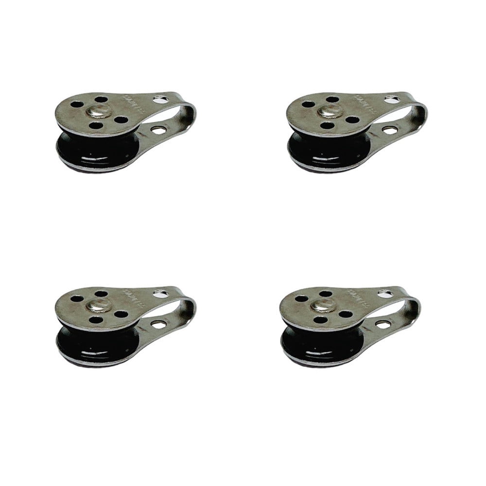 Marine 1/4" Pulley Block Wire Rope Hoist Lift Puller T304 Stainless ...