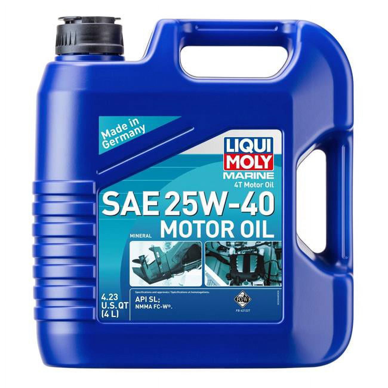 Marine 25W-40 4T Engine Oil, 1 ltr - Walmart.com