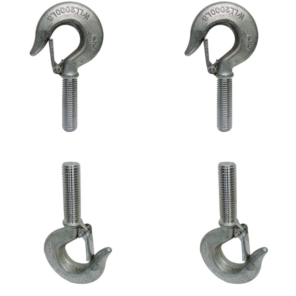 Marine 3/4" Threaded Shank Hook Drop Forged Hook 2000Lb WLL Stainless ...