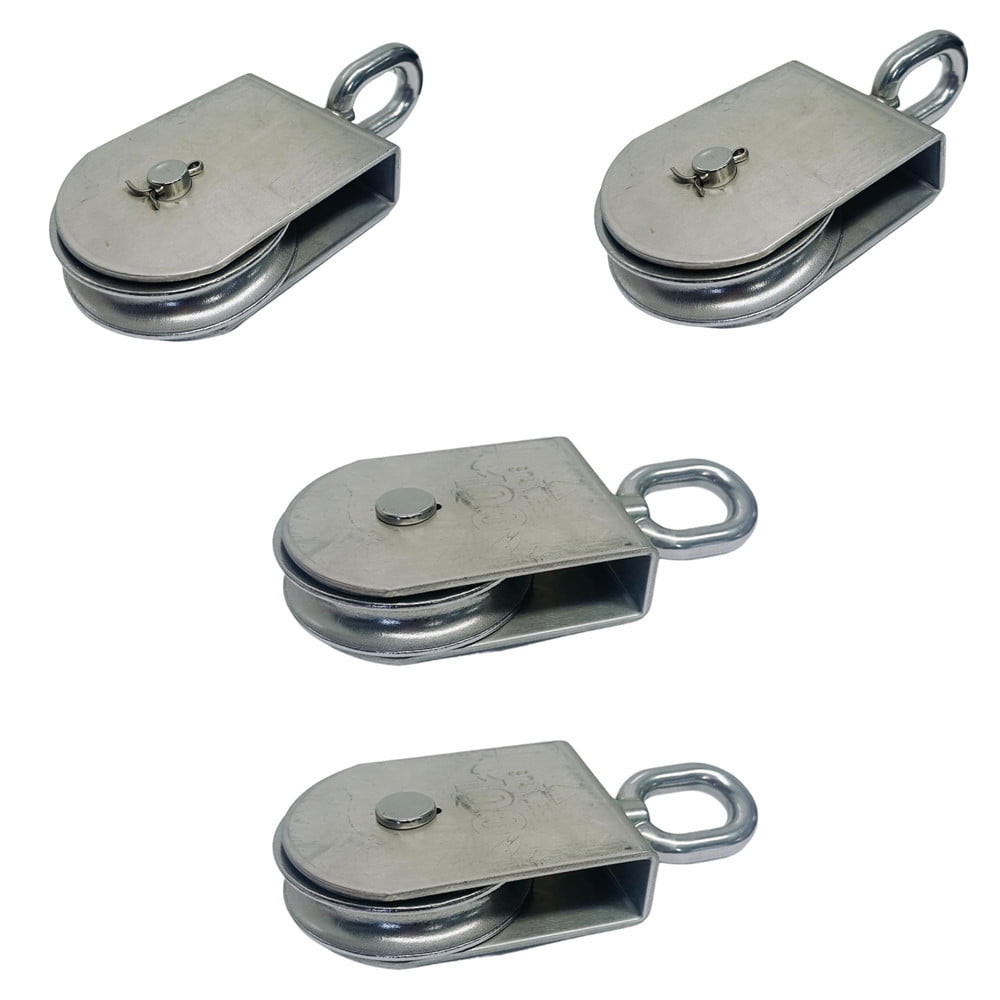 Marine 3" Sheave Square Block 1/2" Rope Pulley 1400Lb WLL Stainless ...