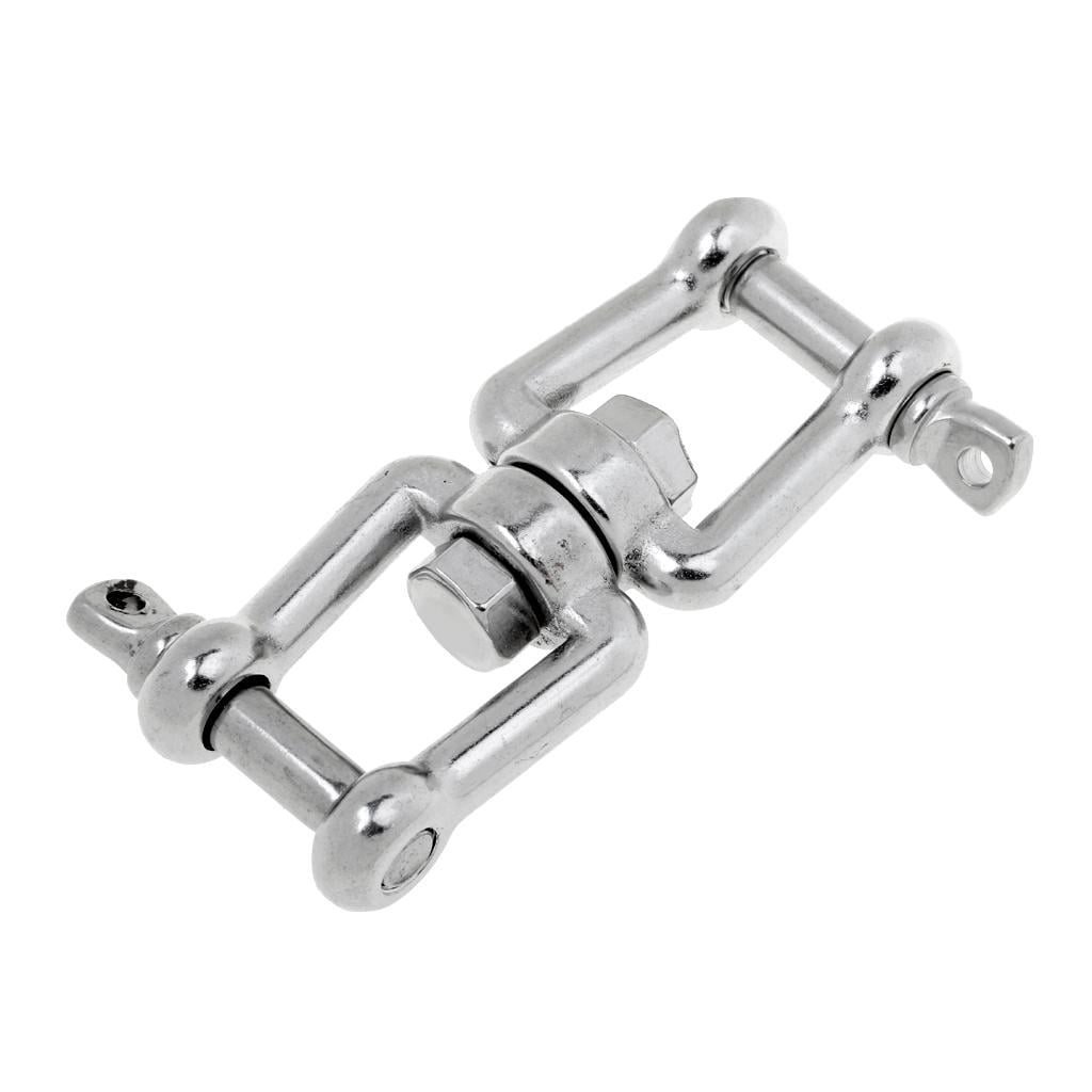 Marine 304 Stainless Steel Anchor Chain Connector Swivel Double Shackle ...