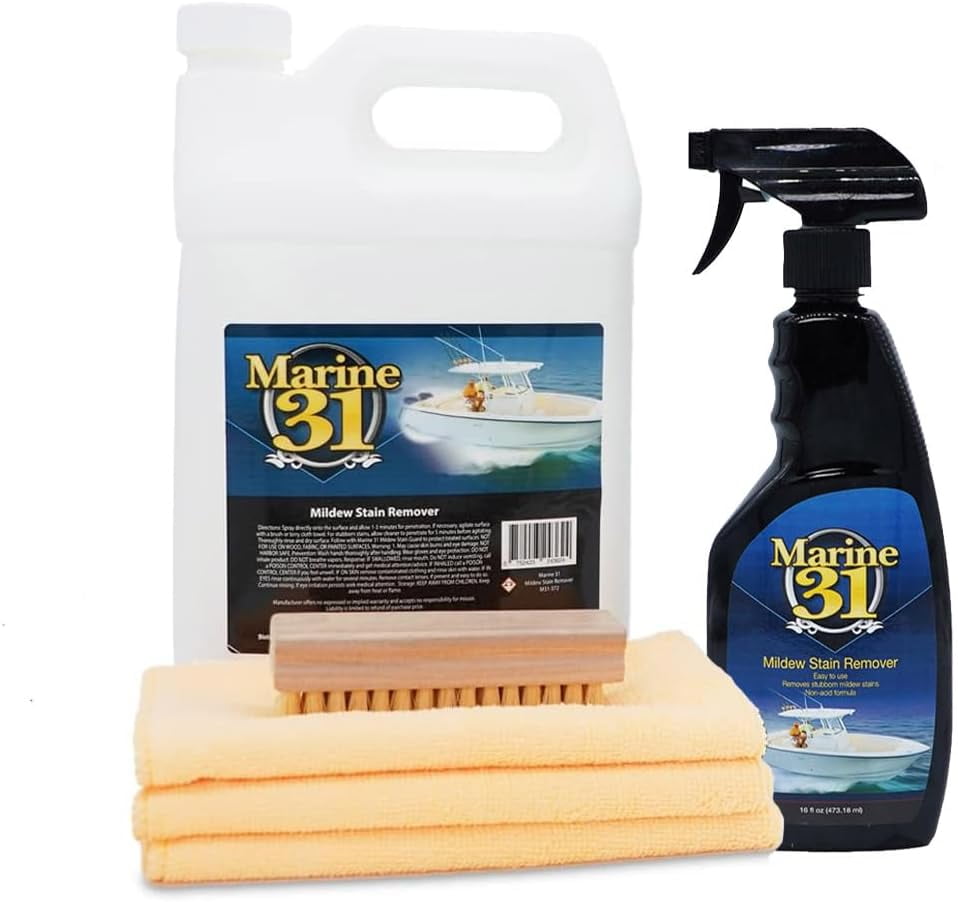 Marine 31 Mildew Stain Remover & Cleaner | Effective for Boats, Homes, Patios, Bathrooms ...