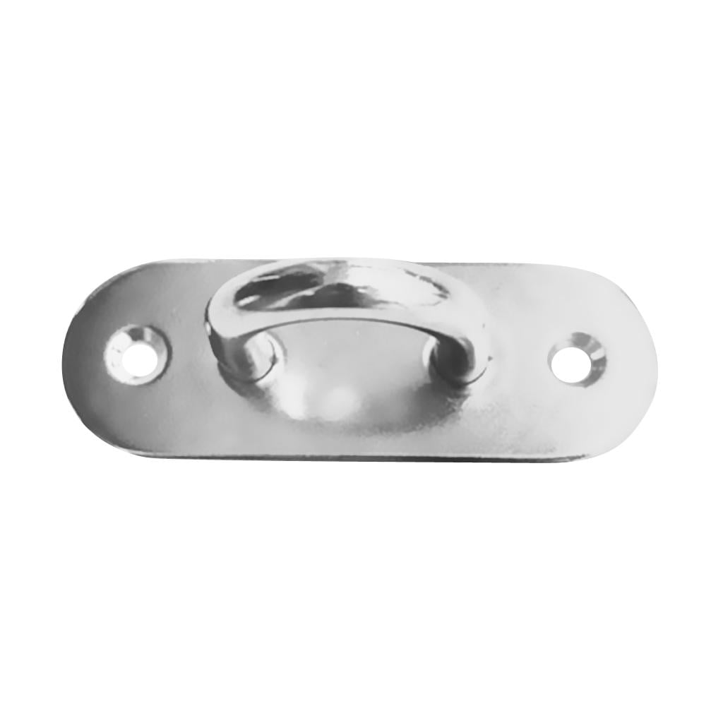 Marine 316 Stainless Steel Oblong Pad Eye Plate Eye Hook Staple 5mm 6mm ...