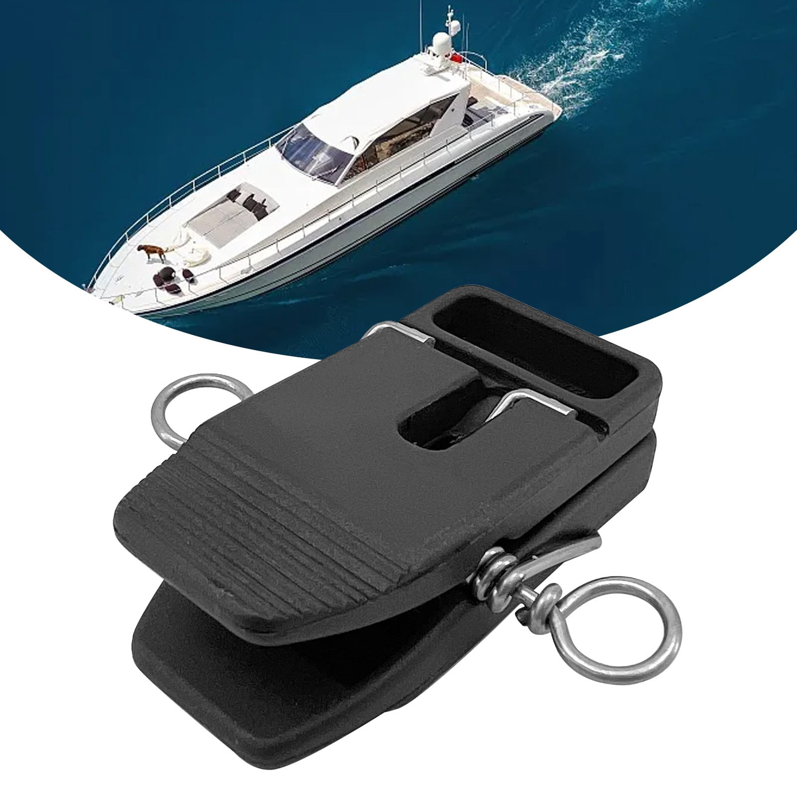 Marine ABS Plastic Black Wire Clamp Marine Yacht Plastic Accessories ...