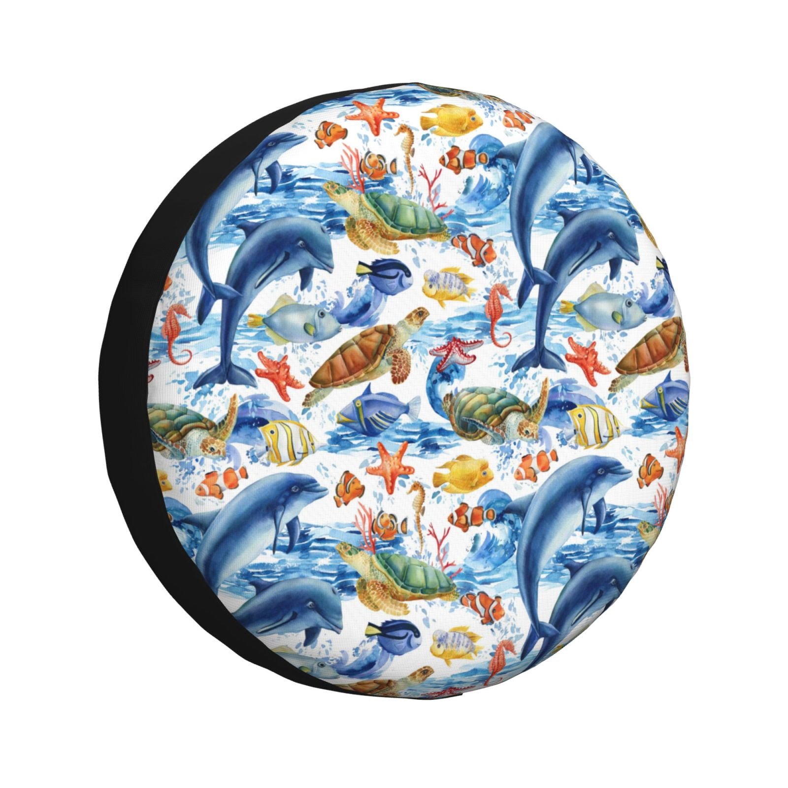 Marine Animals Spare Tire Cover for Trailer Camper RV Truck SUV 17 inch ...