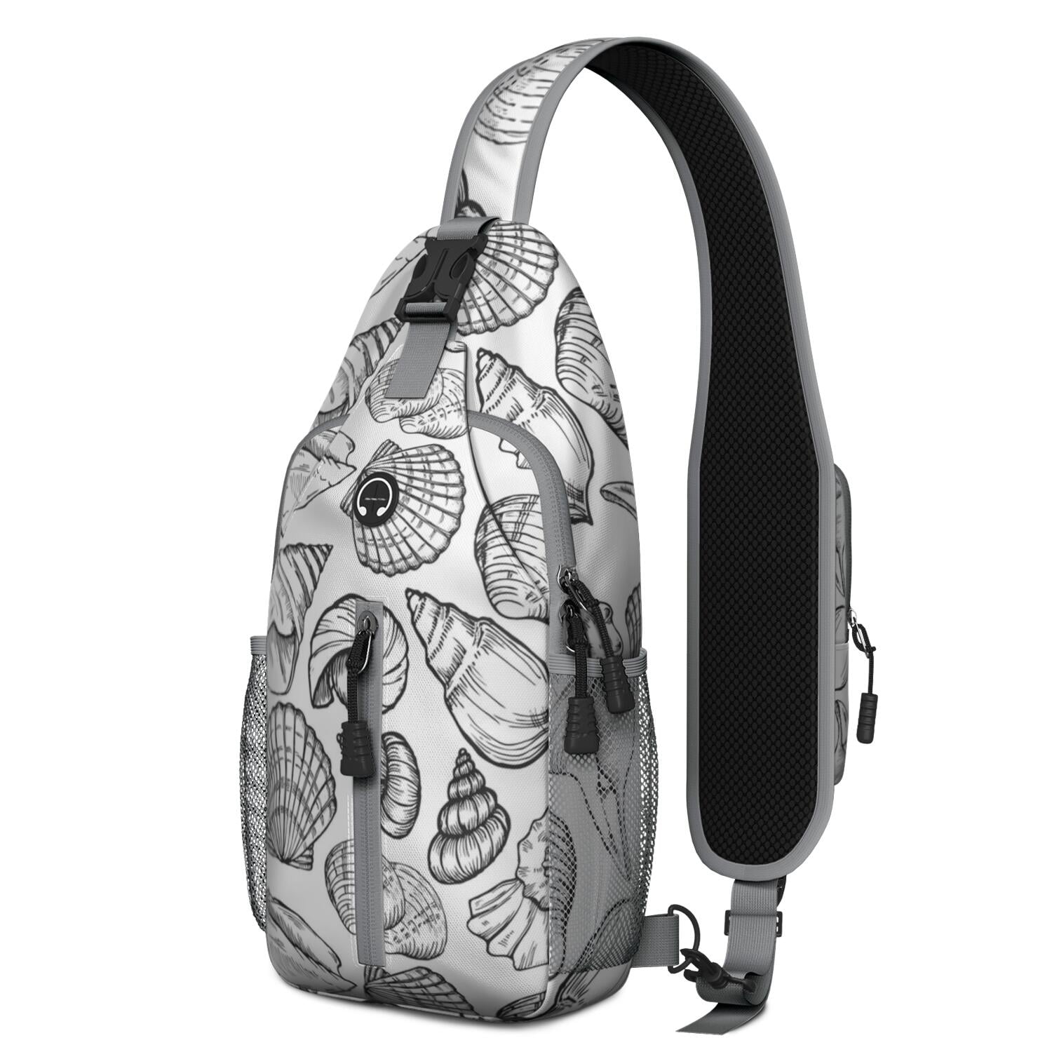 Marine Beach Coral and Tropical Fish Sling Backpack with Nautical ...