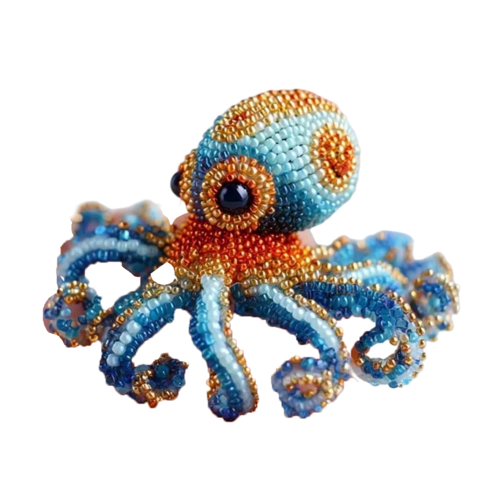 Marine Beads Embroidery Set with Instruction Sea Creature Embroidery ...