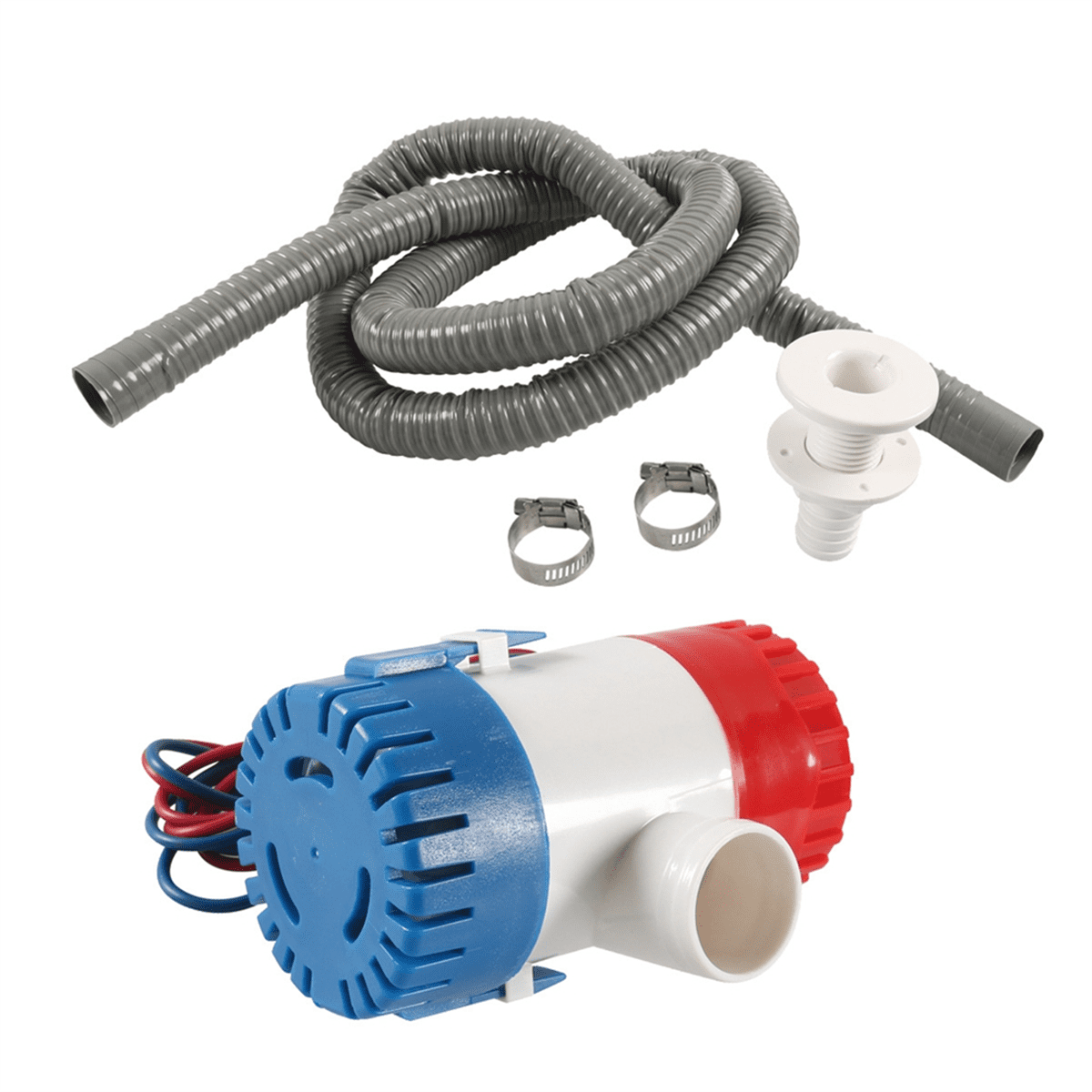 Marine Bilge Pump 12V 1100GPH Drain Kit for Boat Seaplane Motor ...