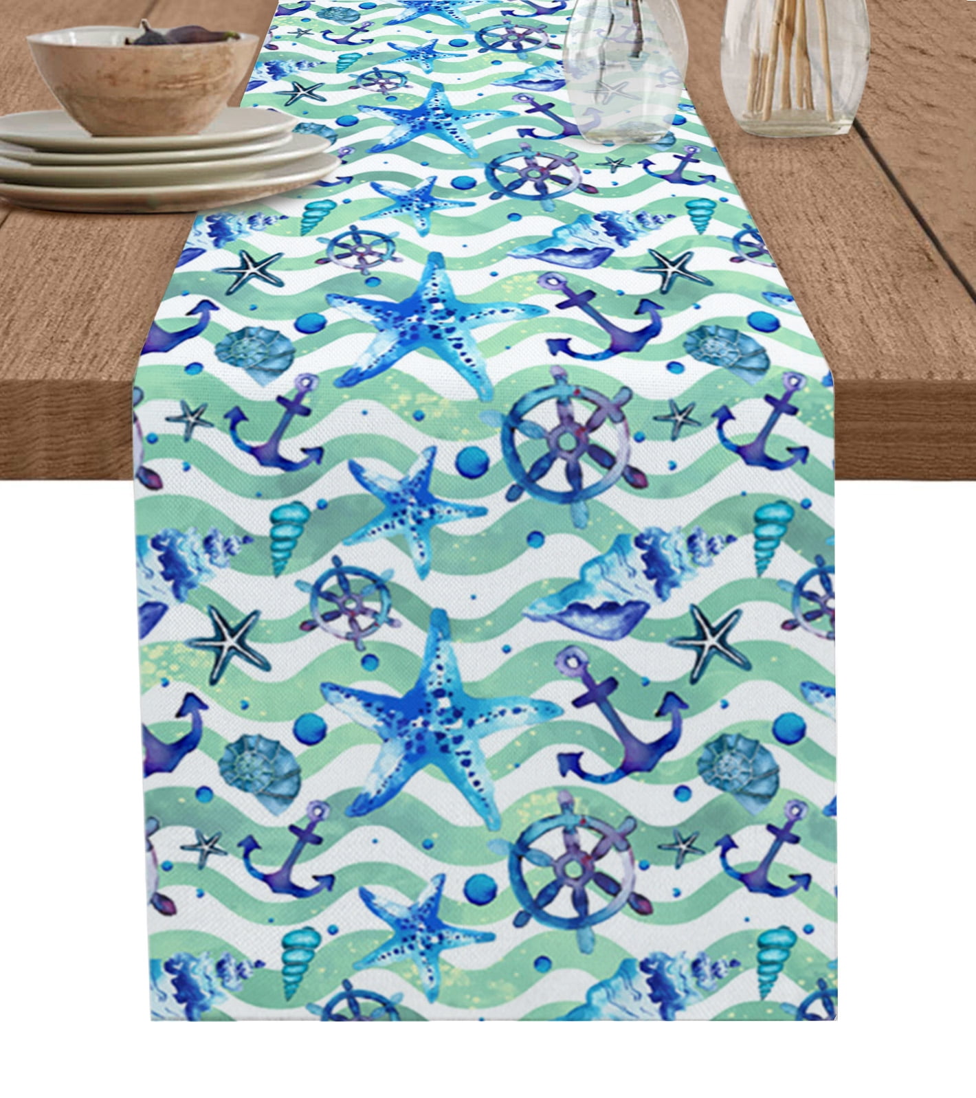 Marine Biological Bubbles Table Runner ration Home r Dinner Table ...