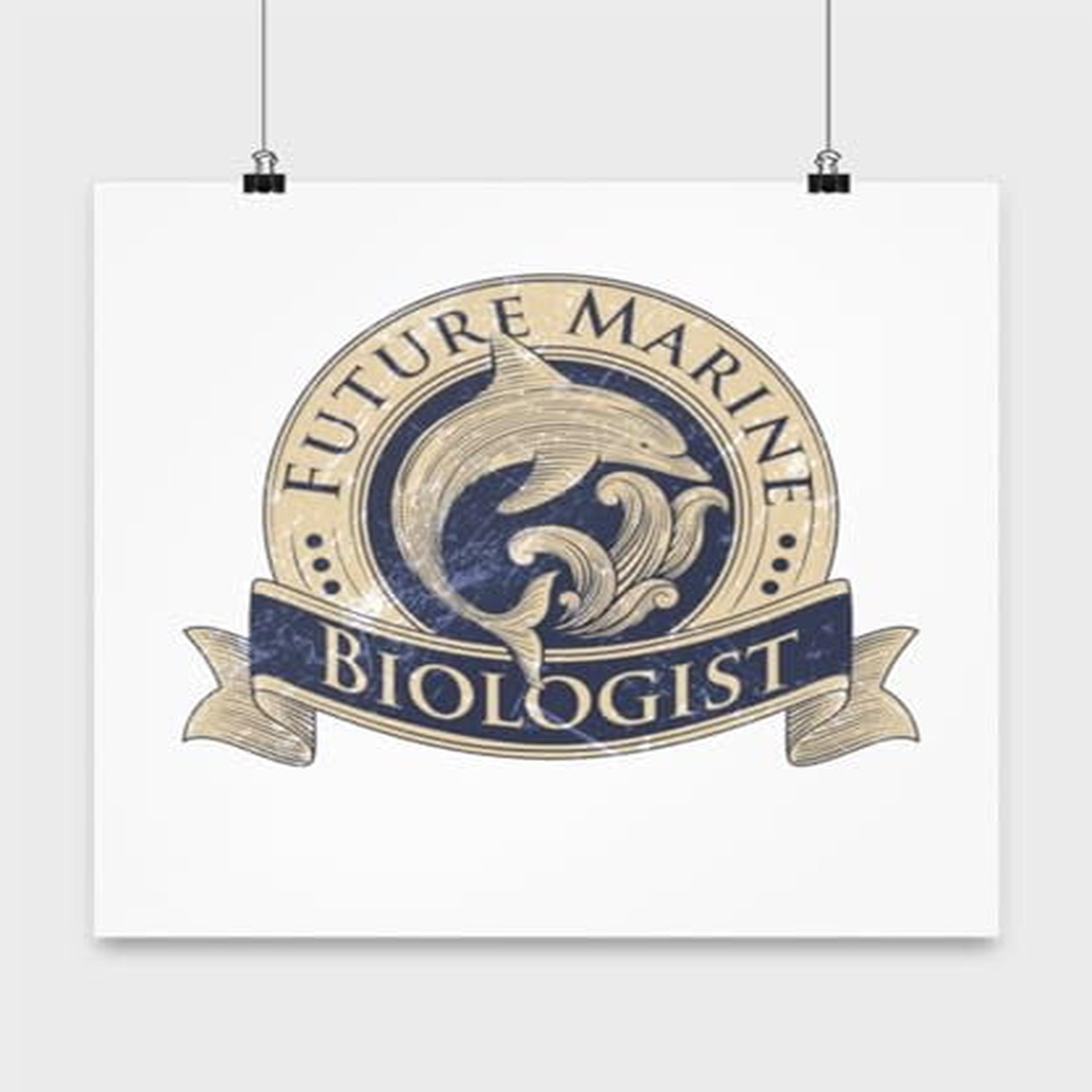 Marine Biology Poster 13x13in - Future Marine Biologist Ocean Life Wall ...