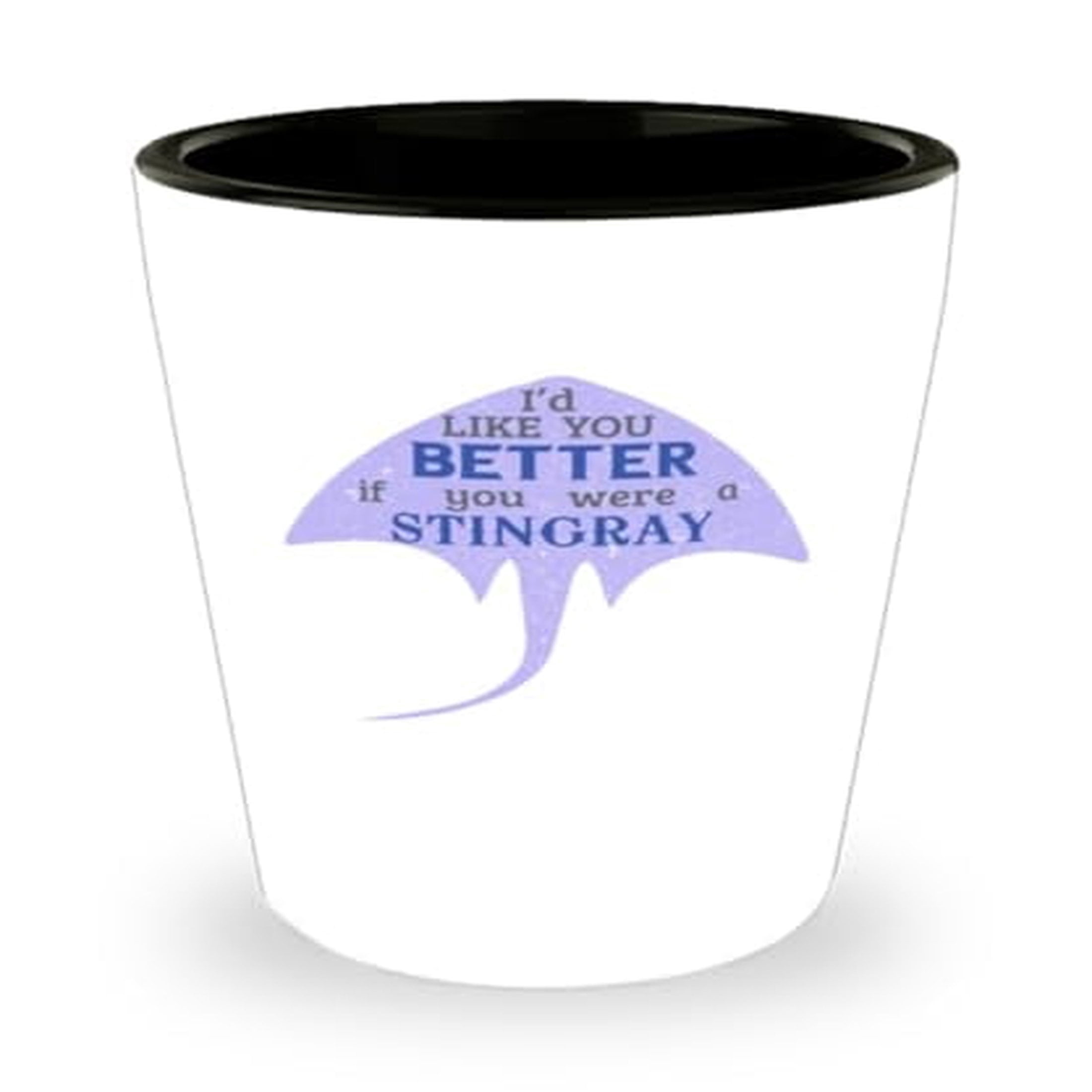 Unique Ocean-Themed Shot Glass with Stingray Quote - Perfect Gift for ...