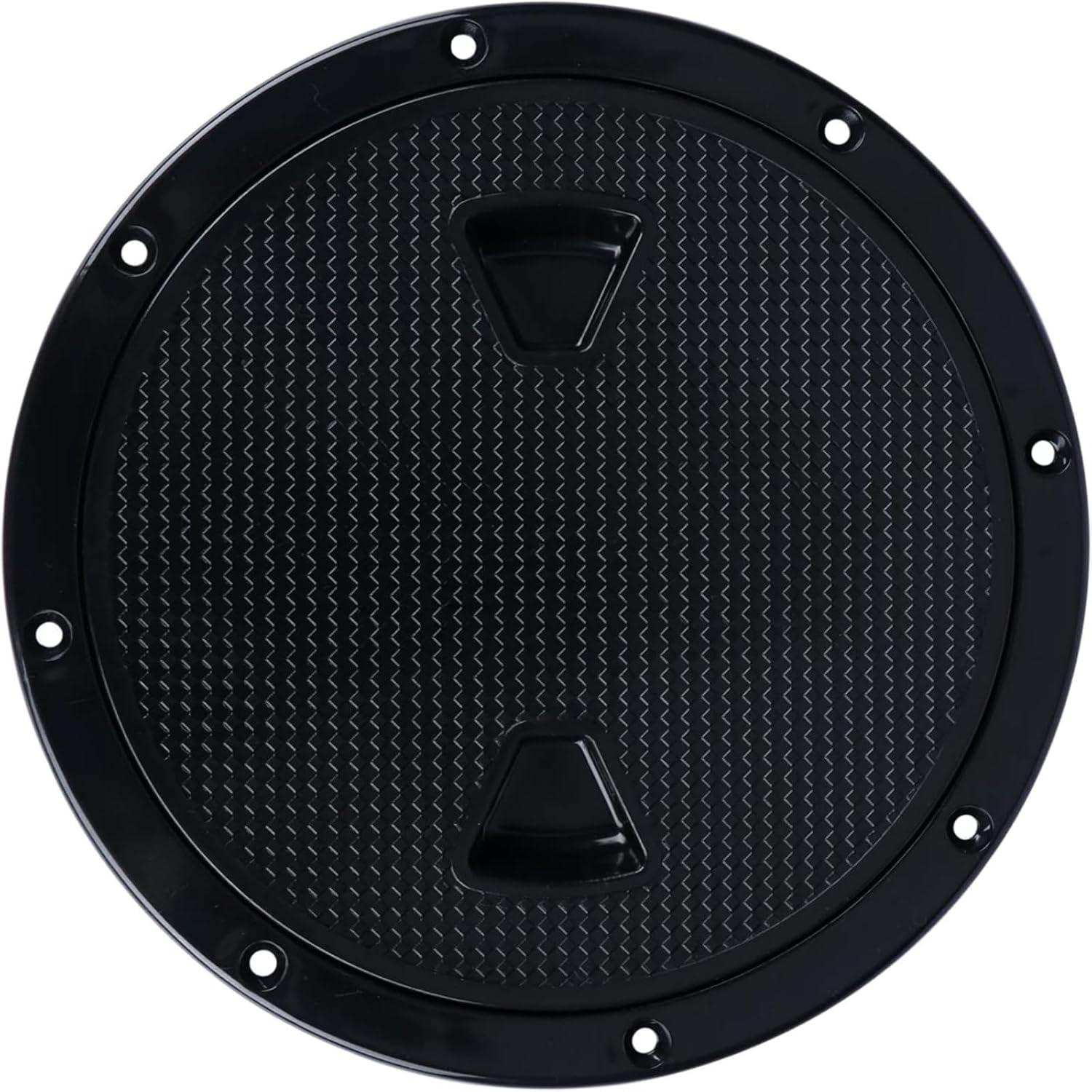 Marine Black Circular Non Slip Inspection Deck Plate Hatch w/Detachable ...